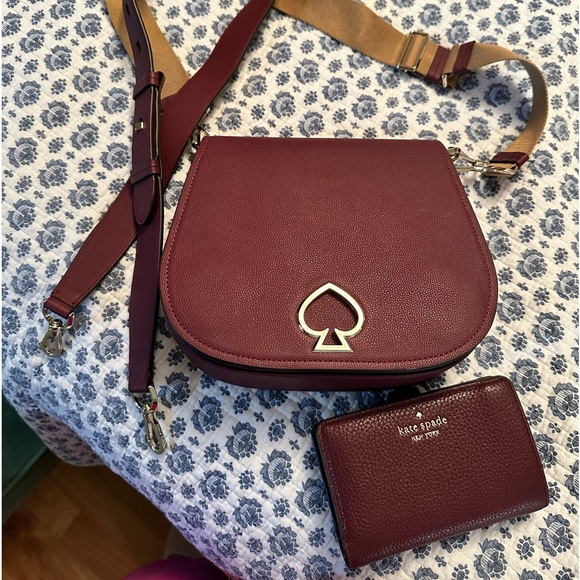 kate spade | Bags | Kate Spade Saddle Bag With Matching Wallet Color Is ...